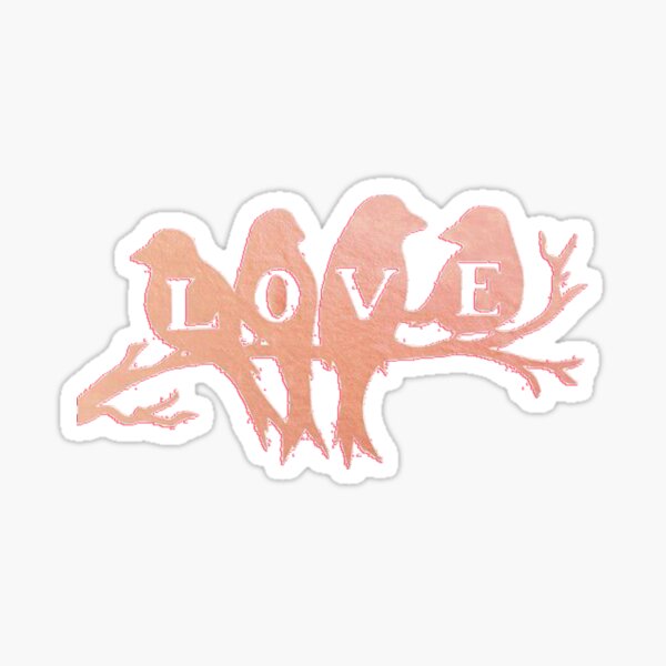 "Love and birds - title of calligraphy lettering typography text quotes ...