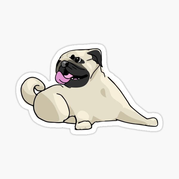 "Pug Life" Sticker by Nemki | Redbubble