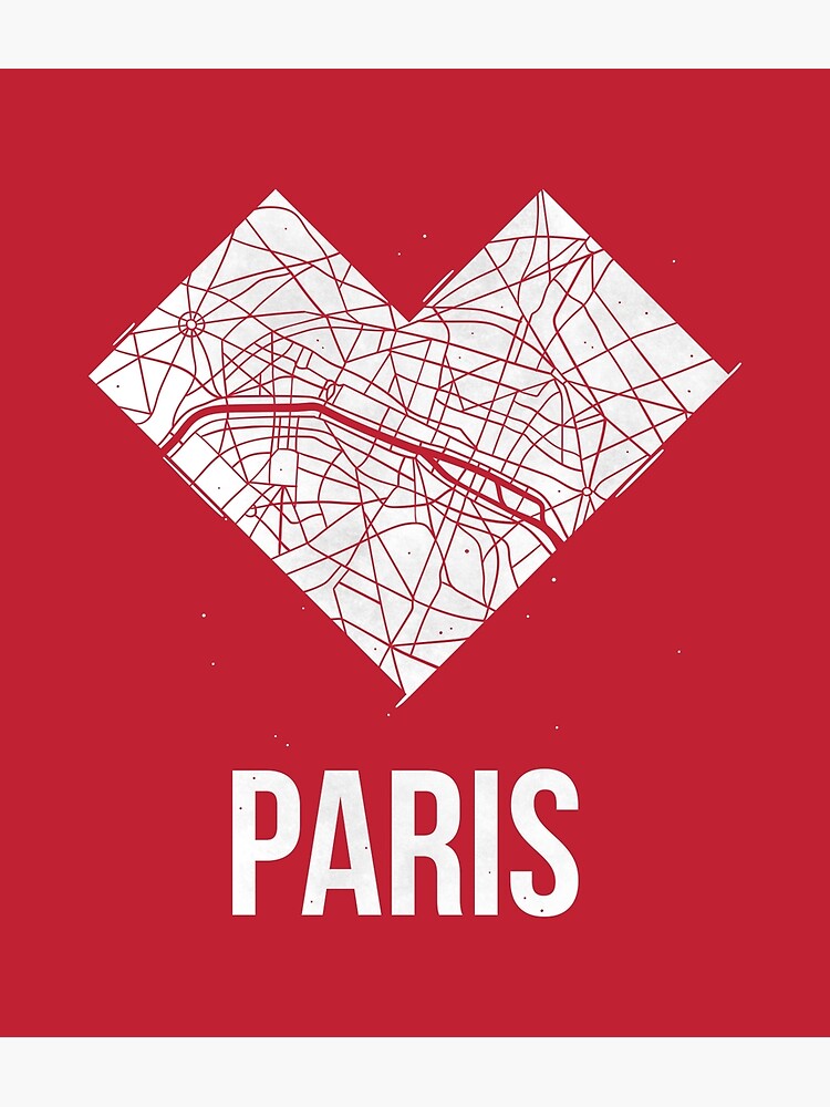 "Paris map" Poster by Motivburg | Redbubble
