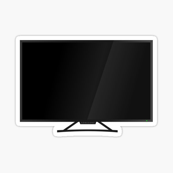 "TV" Sticker for Sale by THELOUDSiLENCE | Redbubble