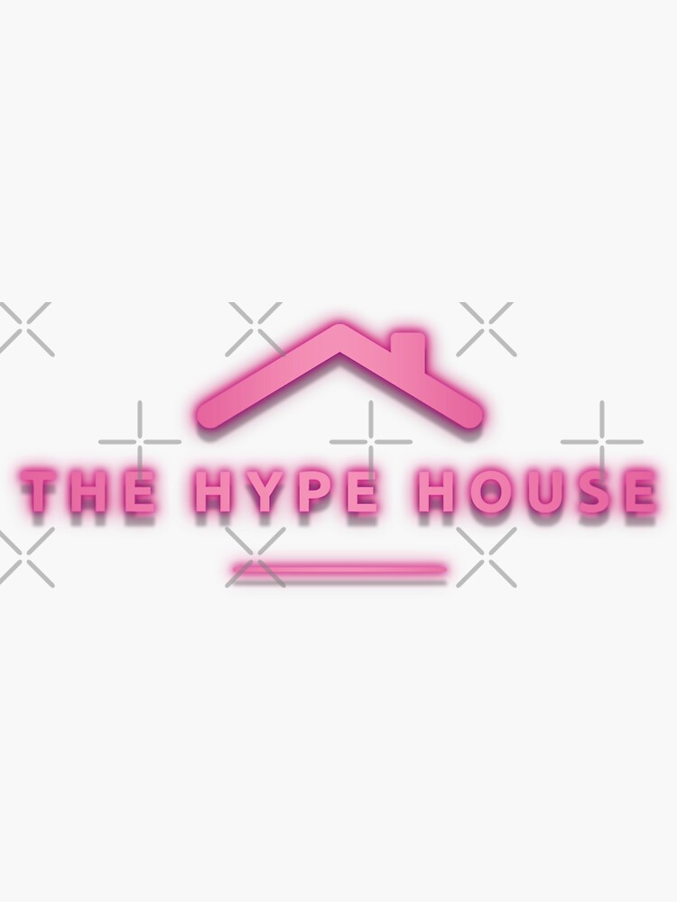 "The Hype House Pink House" Sticker for Sale by Pction | Redbubble