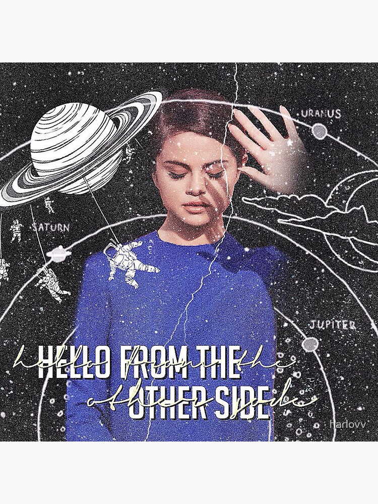 "Selene Gomez Space Edit Planets" Sticker for Sale by harlovv | Redbubble