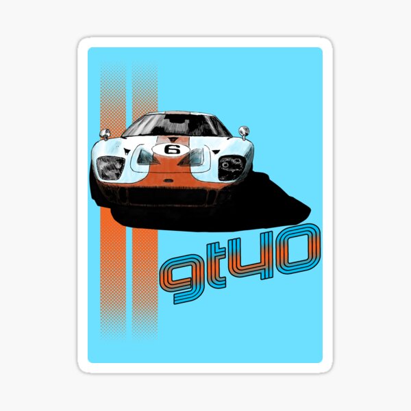 Gt40 Stickers | Redbubble