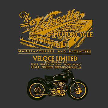 "The Gorgeous Velocette Motorcycles Design by MotorManiac" Sticker for ...