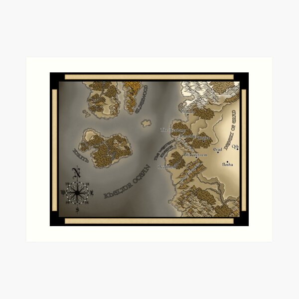 "Official map of The Tanyuin Academy Series" Art Print by carly-stevens ...