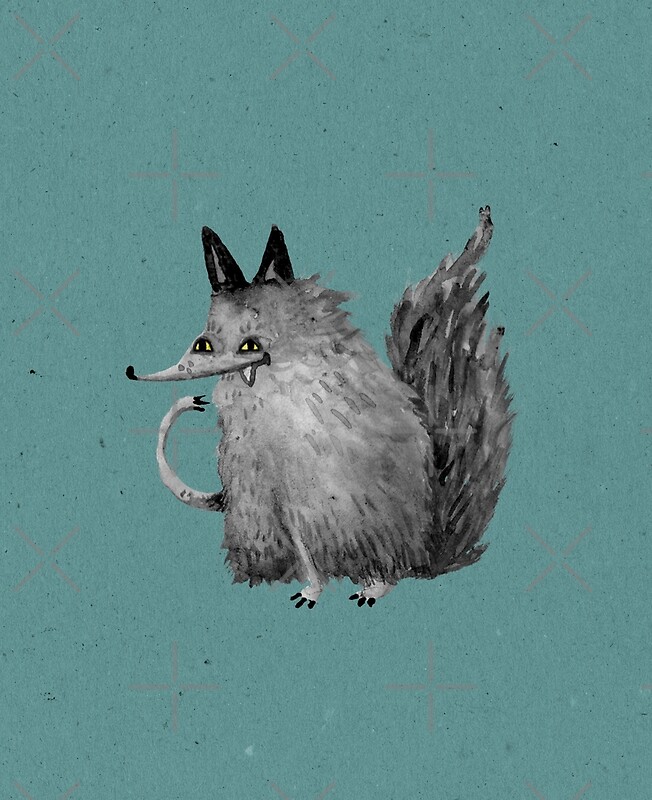 "Cheeky Wolf" by Sophie Corrigan | Redbubble