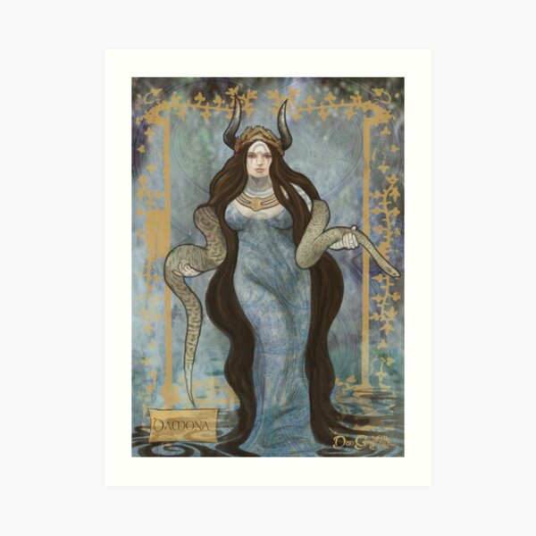 "Celtic Goddess- Damona" Art Print by dangoodfellow | Redbubble