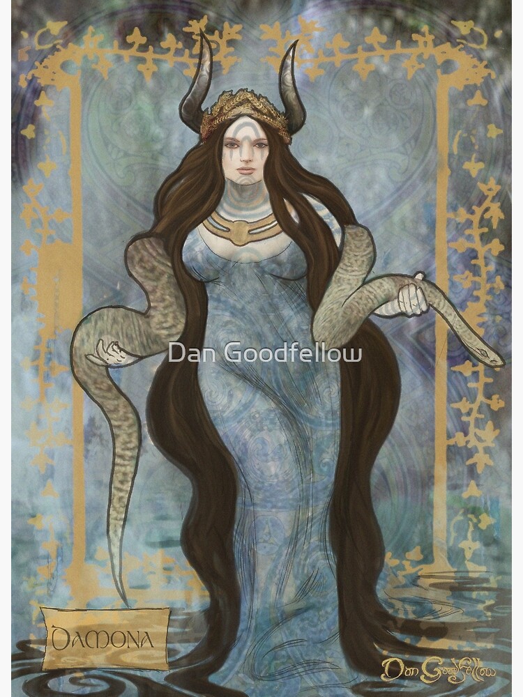 "Celtic Goddess- Damona" Art Print by dangoodfellow | Redbubble
