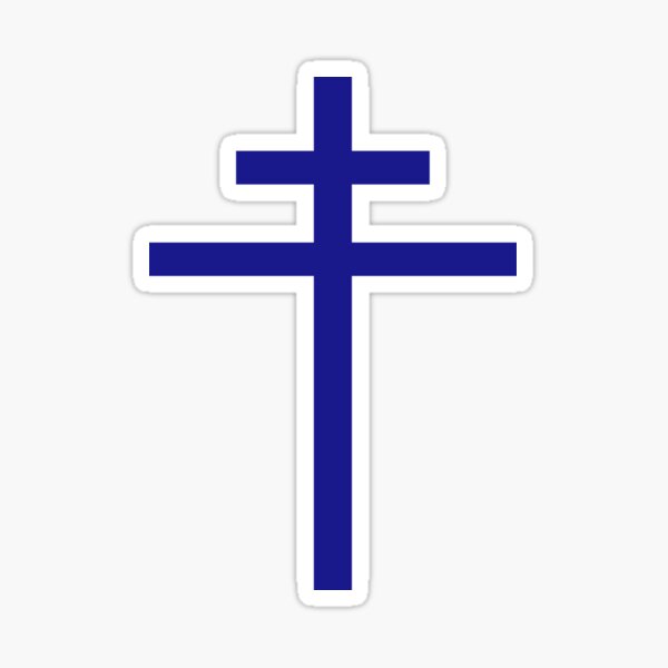 "Patriarchal cross (three-bar cross)" Sticker for Sale by koo17leon ...