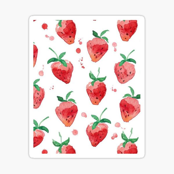 "stawberry" Sticker for Sale by Mstangbyun | Redbubble