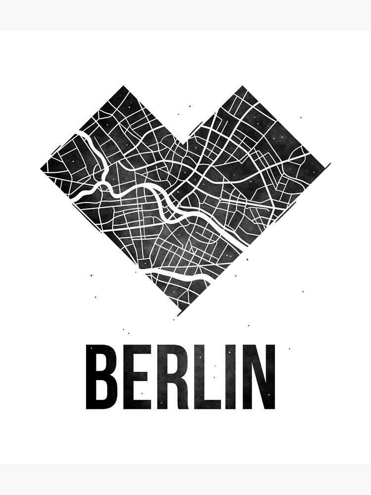 Póster «Mapa de Berlín» de Motivburg | Redbubble