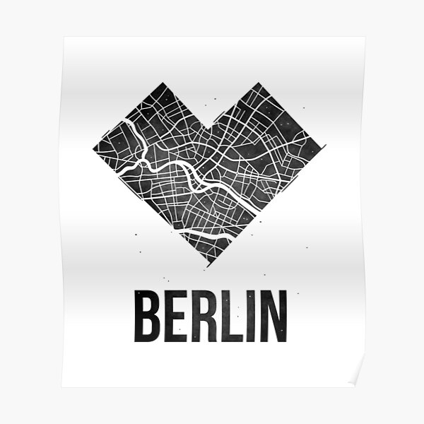 Póster «Mapa de Berlín» de Motivburg | Redbubble