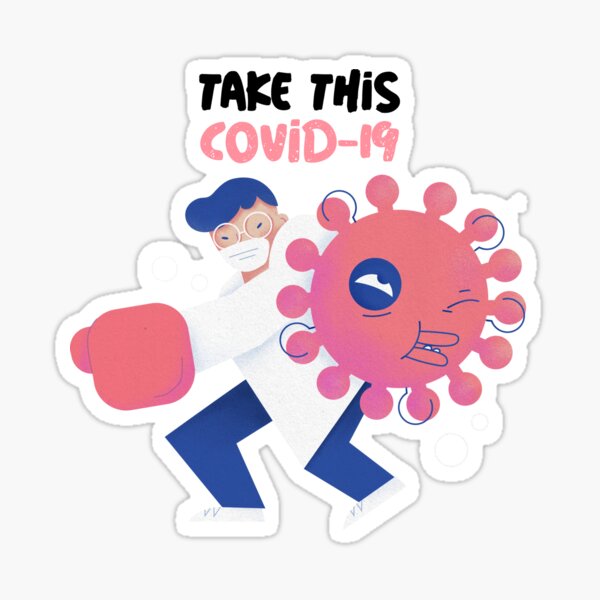 "Coronavirus / COVID-19: Take it in your face" Sticker by ErenStream ...