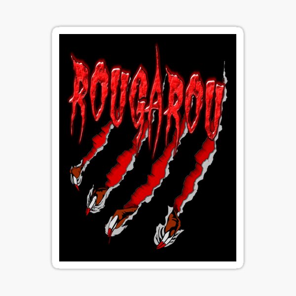 "ROUGAROU" Sticker by PapaSquatch | Redbubble