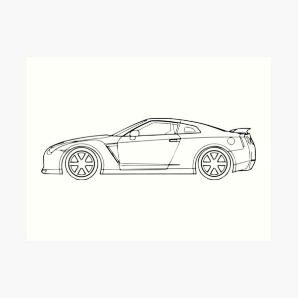 "nissan GTR GT-R R35 Skyline" Art Print for Sale by chunknozza | Redbubble