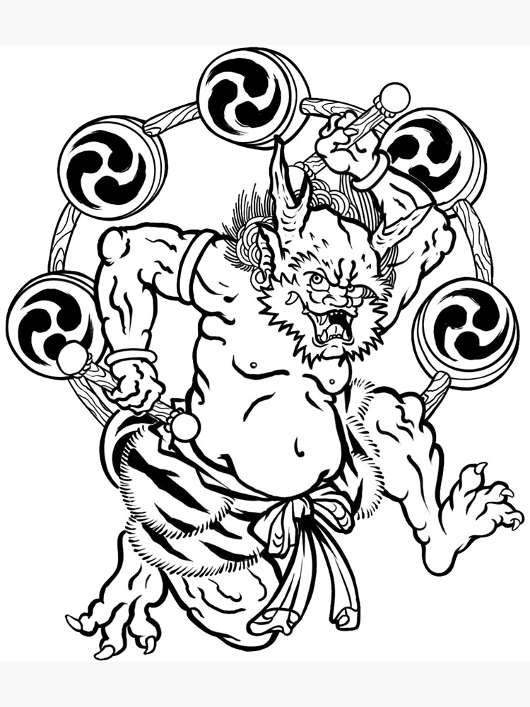"Rajin Japanese God" Photographic Print for Sale by irezumi-fans ...