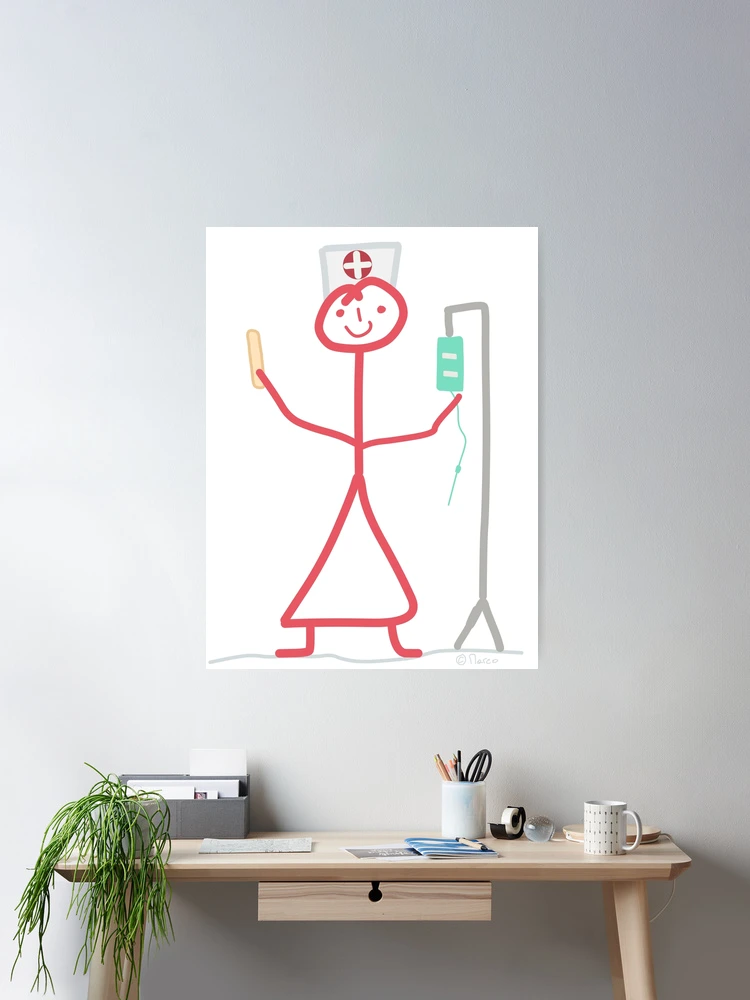 School Nurse Stick Figure