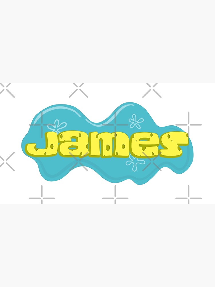 "Boy Name James in SpongeBob Cartoon Style" Poster by Space-Bug | Redbubble