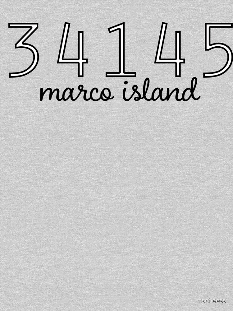 "Marco Island, Florida - Zip Code 34145" T-shirt for Sale by mscheess ...