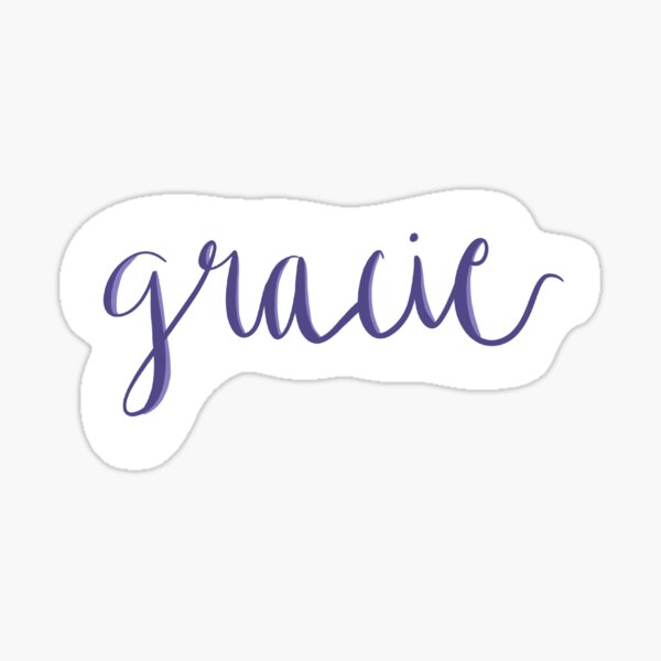 Gracie Name Stickers | Redbubble