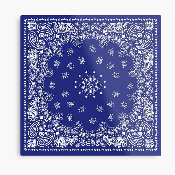 "Blue Bandana " Metal Print for Sale by FreeGoosie | Redbubble