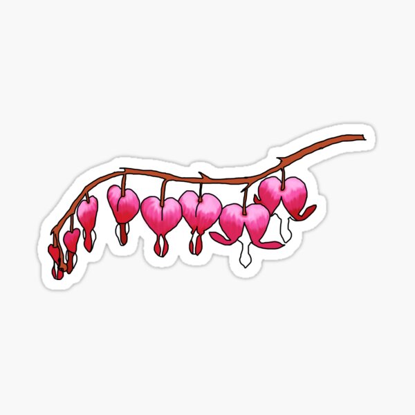 "Bleeding Heart" Sticker by CassieG00 | Redbubble