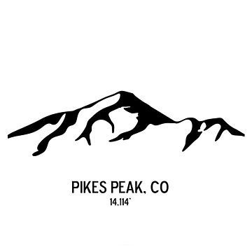 "Pikes Peak Colorado " Sticker for Sale by theaspenridge | Redbubble