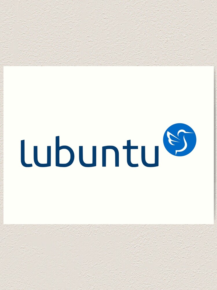 "Lubuntu Bird Logo" Art Print by Fast-Designs | Redbubble