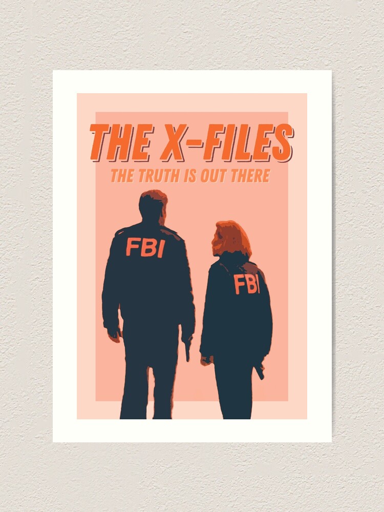 "Mulder and Scully X-FILES Vintage Inspired Retro Poster" Art Print by ...