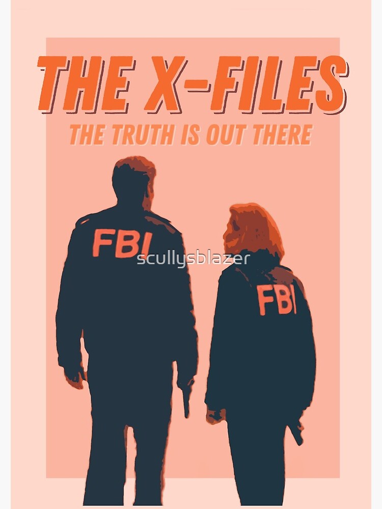 "Mulder and Scully X-FILES Vintage Inspired Retro Poster" Spiral ...