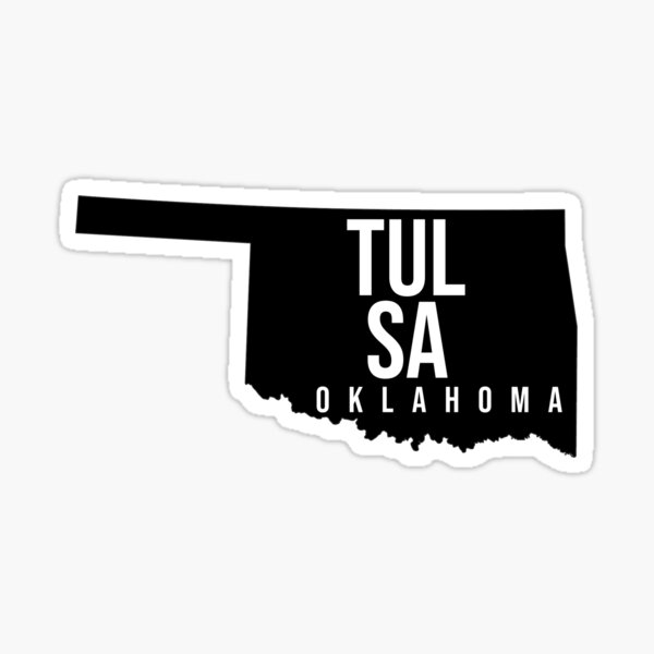 "Tulsa, Oklahoma" Sticker by augierice | Redbubble