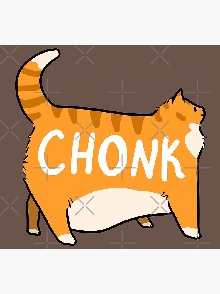 "Chonky Tabby Cat" Poster for Sale by SaradaBoru | Redbubble