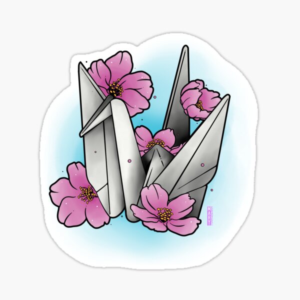 "Origami" Sticker for Sale by GalaxyPingu | Redbubble