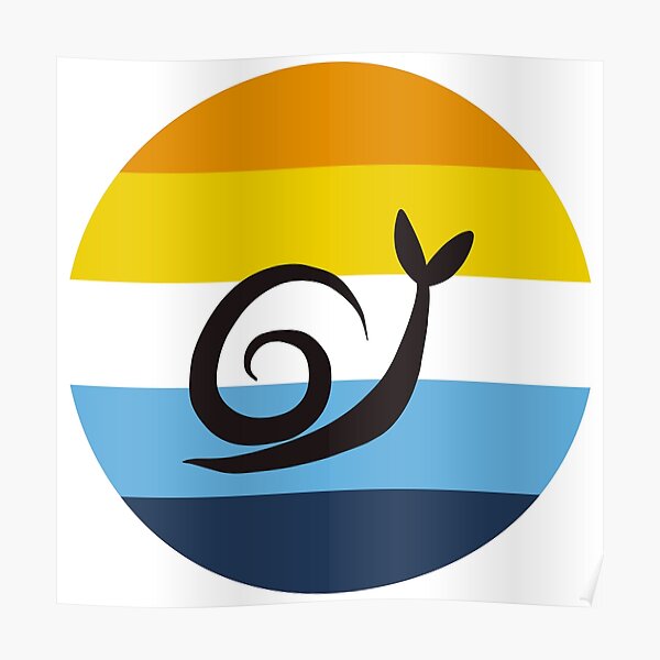 "Aroace Aromantic Asexual Minimalist Pride Snail Logo" Poster by ...
