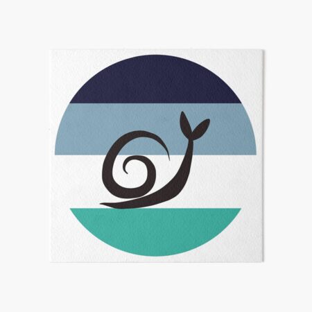 "Oriented Aroace Minimalist Pride Snail Logo" Art Board Print by ...