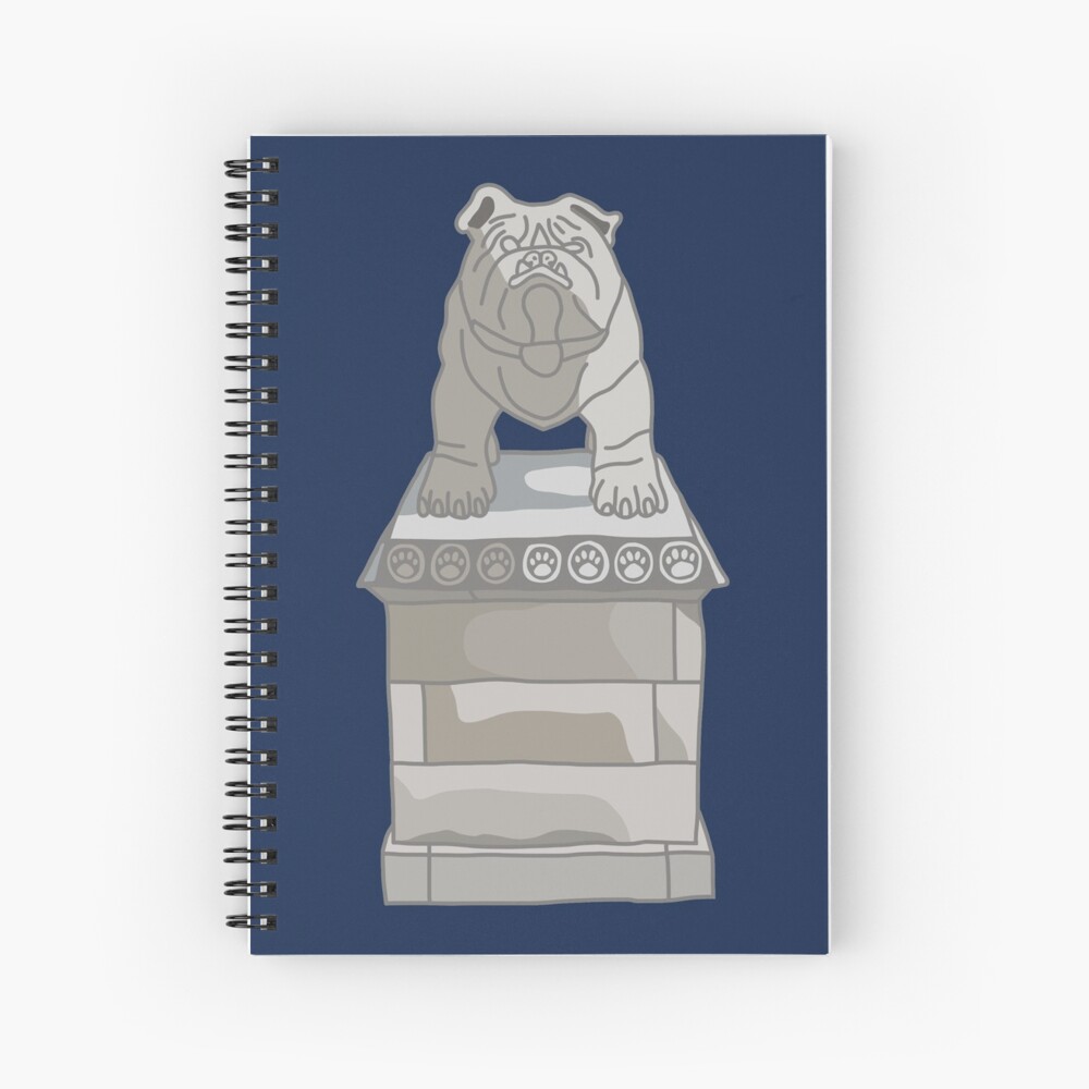 "Butler University Bulldog Statue" Spiral Notebook by amarie98 | Redbubble