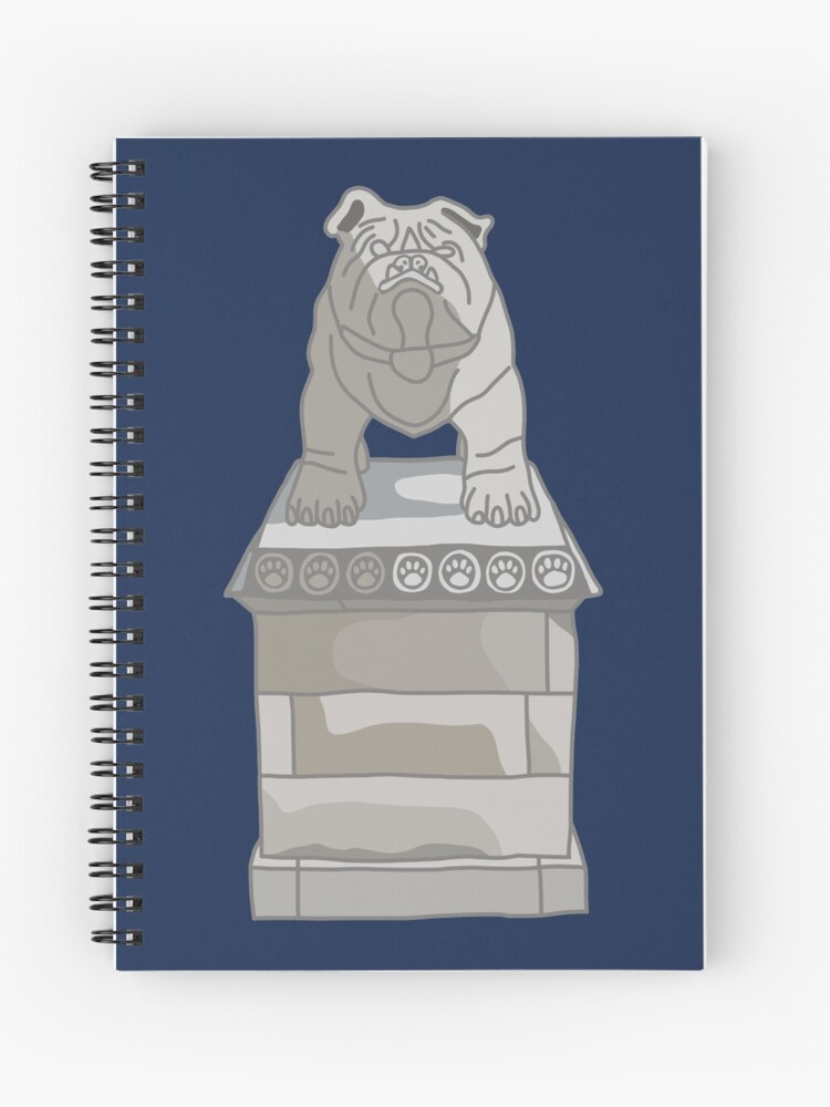 "Butler University Bulldog Statue" Spiral Notebook for Sale by Abigail ...