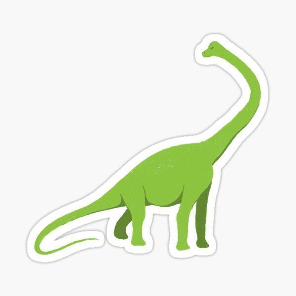 "Brontosaurus " Sticker by Courtney4444 | Redbubble