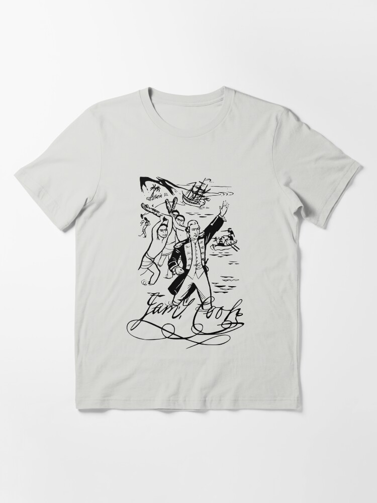"Captain Cook" T-shirt for Sale by Luck-1997 | Redbubble | english t ...