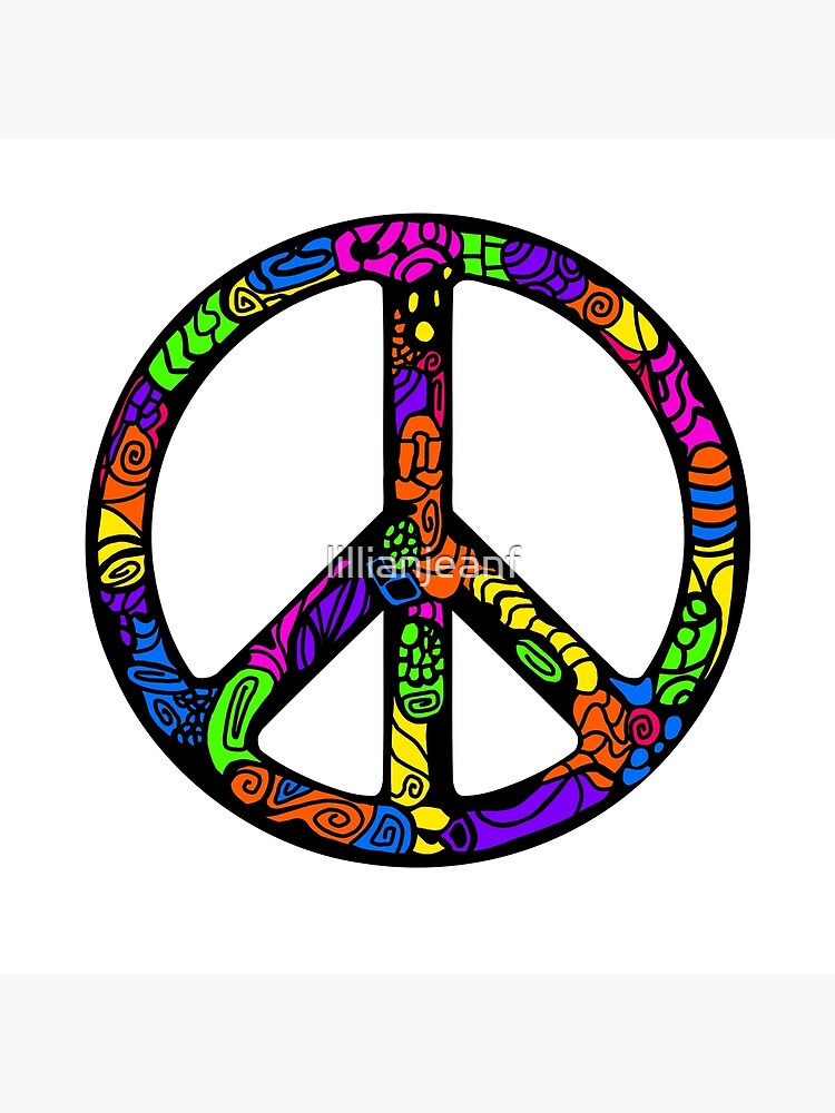 "black light 70s peace sign" Poster for Sale by lillianjeanf | Redbubble