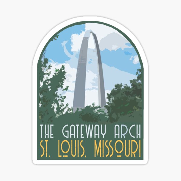 "Gateway Arch Decal" Sticker for Sale by zsonn | Redbubble