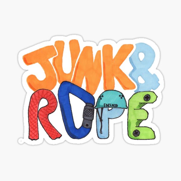 "Junk & Rope" Sticker for Sale by Wheezy04 | Redbubble