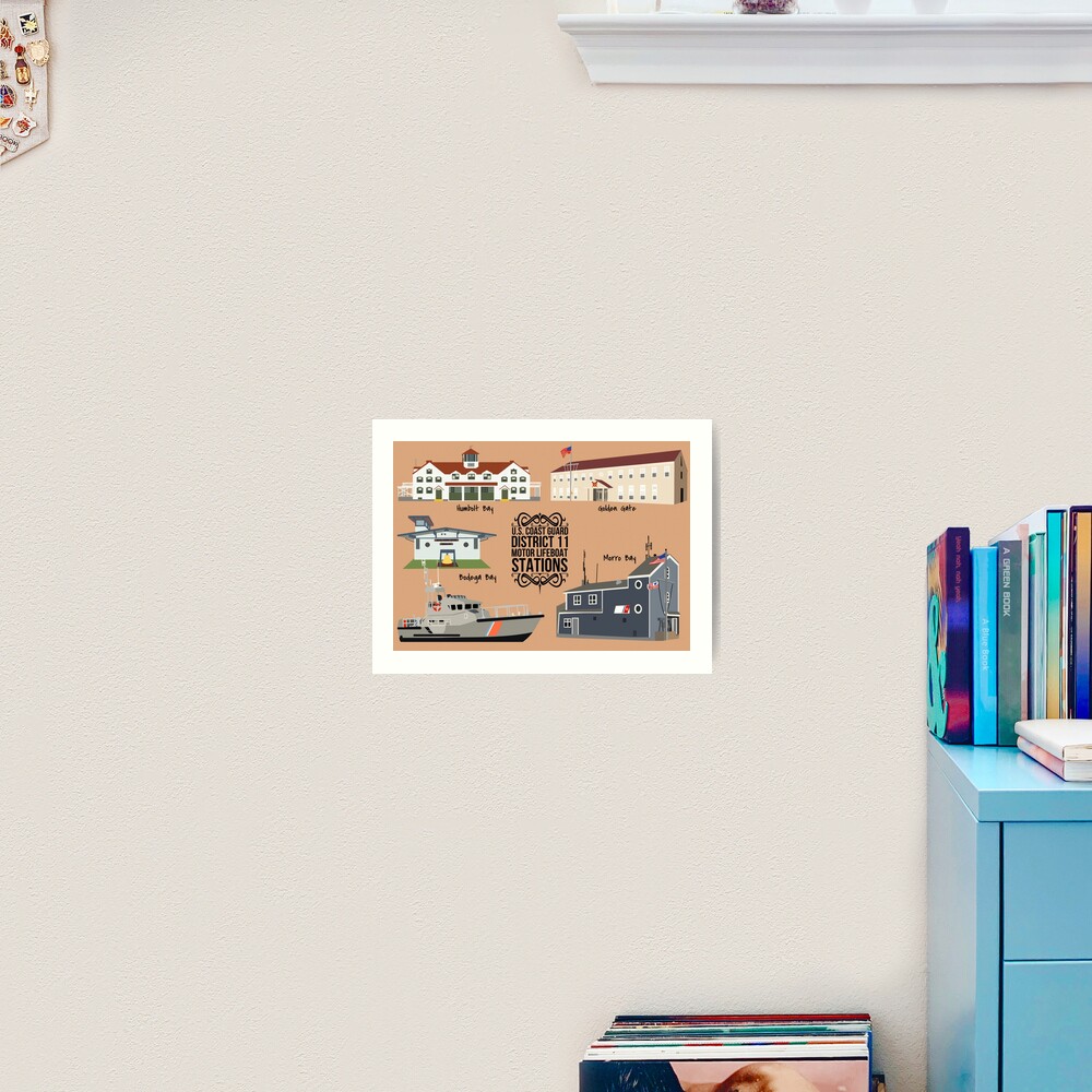 "Coast Guard D11 Motor Lifeboat Stations" Art Print by AlwaysReadyCltv ...