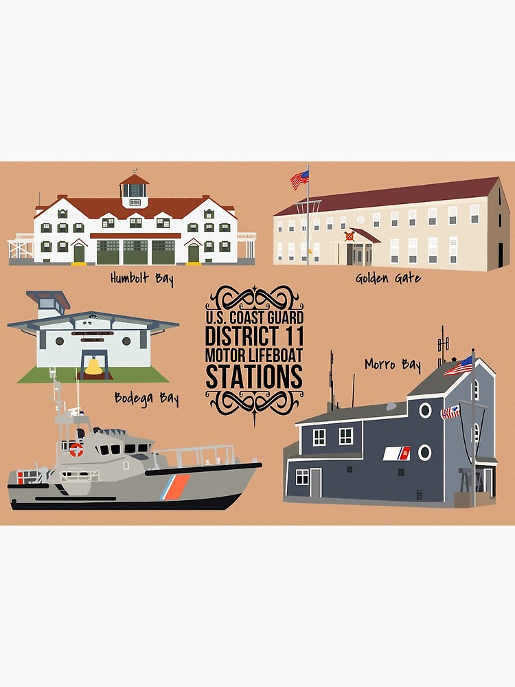 "Coast Guard D11 Motor Lifeboat Stations" Art Print by AlwaysReadyCltv ...