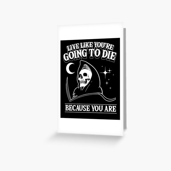 "Grim Reaper Death Satanic Hail Satan Occult " Greeting Card by ...