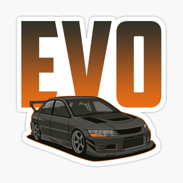 "Mitsubishi Evolution Lancer Evo JDM" Sticker for Sale by asvpdiamond ...