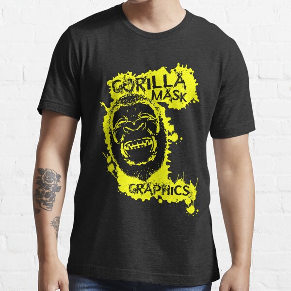 "Gorilla Mask Graphics logo " T-shirt by gorillamask | Redbubble ...
