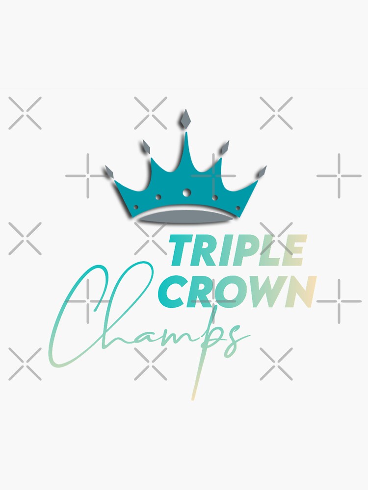 "Senior Elite triple crown " Sticker for Sale by doublesxfiles | Redbubble