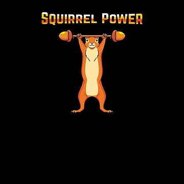 "Squirrel workout" Poster by bestshirtdesign | Redbubble