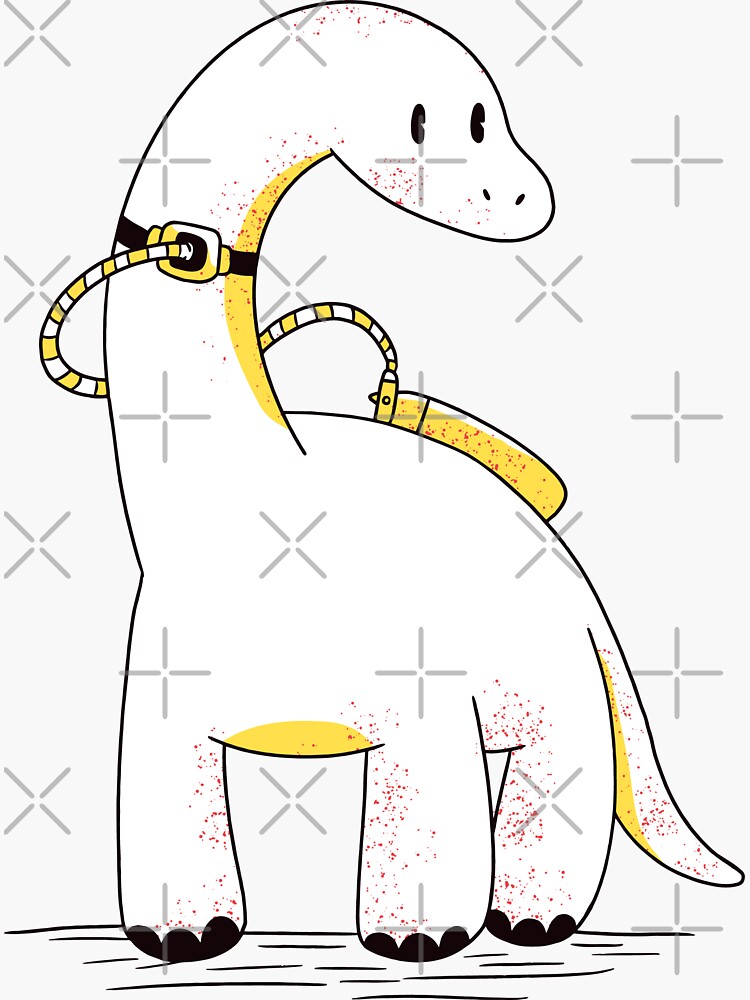 "DINOSAUR TRACH TUBE" Sticker for Sale by jasebro | Redbubble